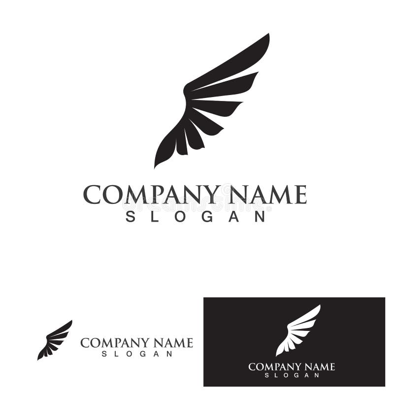 Wing Bird Logo Template Vector Stock Vector - Illustration of ...