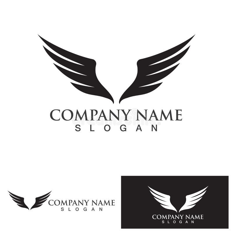 Wing Bird Logo Template Vector Stock Vector - Illustration of vector ...