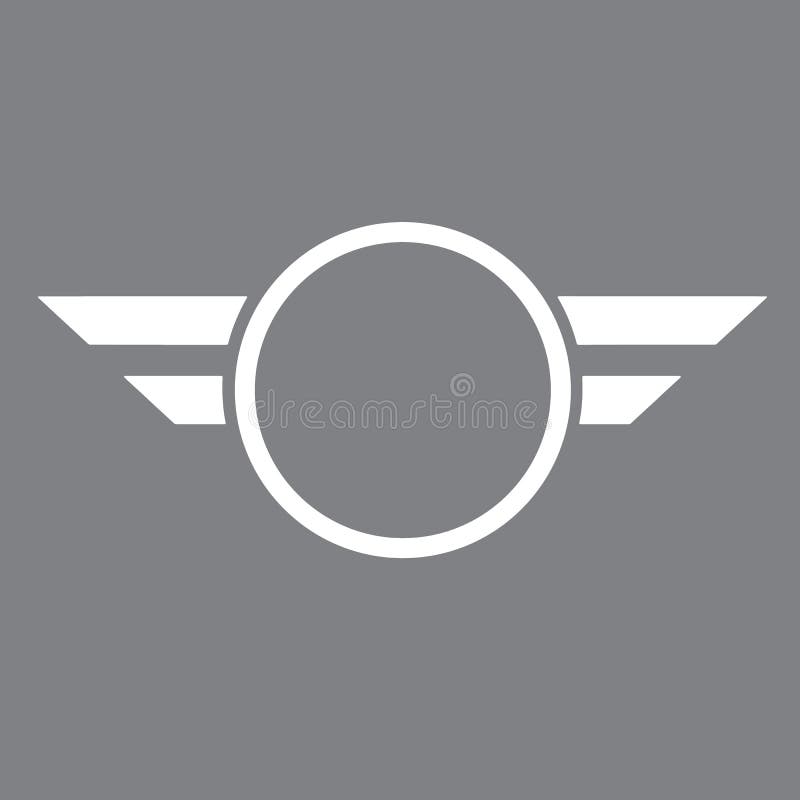 Wing in Circle - Vector Logo Template Concept Illustration. Abstract ...