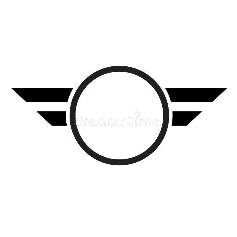 Wing and Circle Pattern Design Stock Vector - Illustration of circle ...