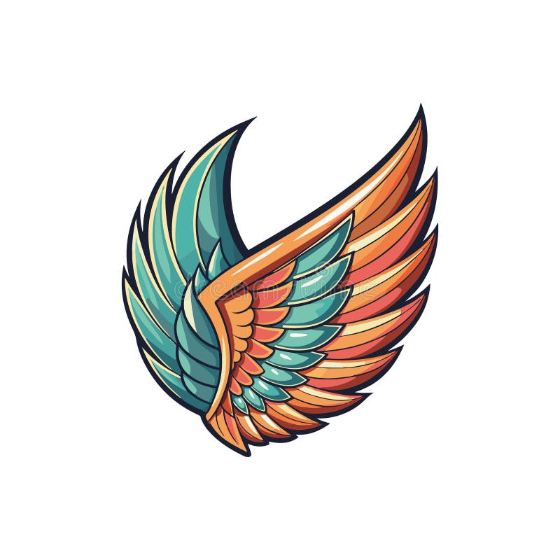 Wing Clip Art Vector Illustration Stock Vector - Illustration of ...