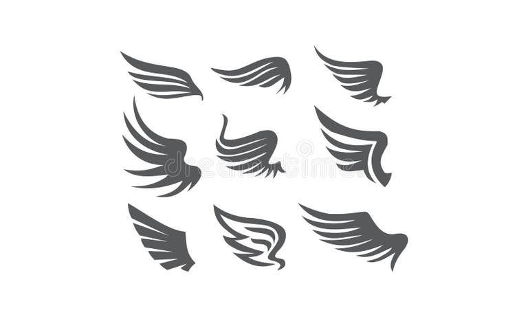 Wing Collection Set stock vector. Illustration of animal - 103226824