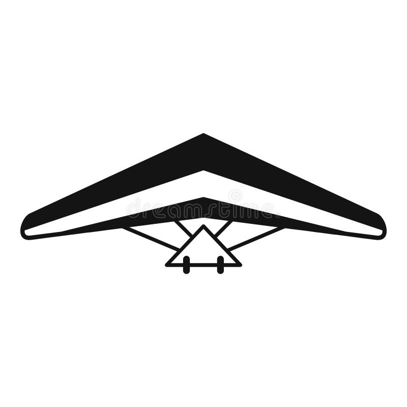 Wing Hang Glider Icon Simple Vector. Para Air Stock Vector ...