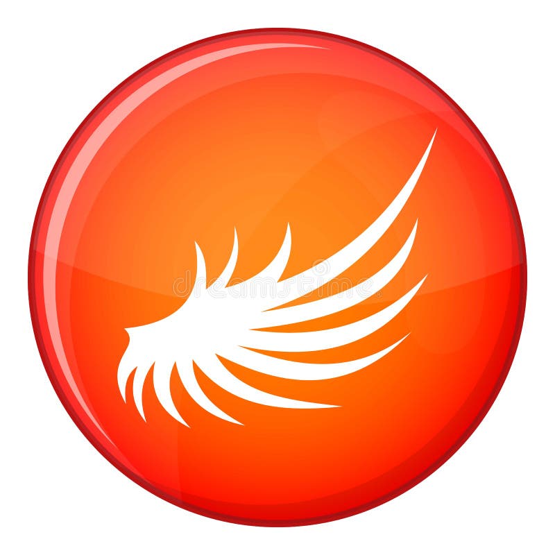 Wing icon, flat style stock vector. Illustration of abstract - 82761758