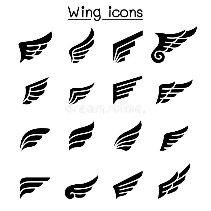 Wing app icon stock illustration. Illustration of depicts - 85577551