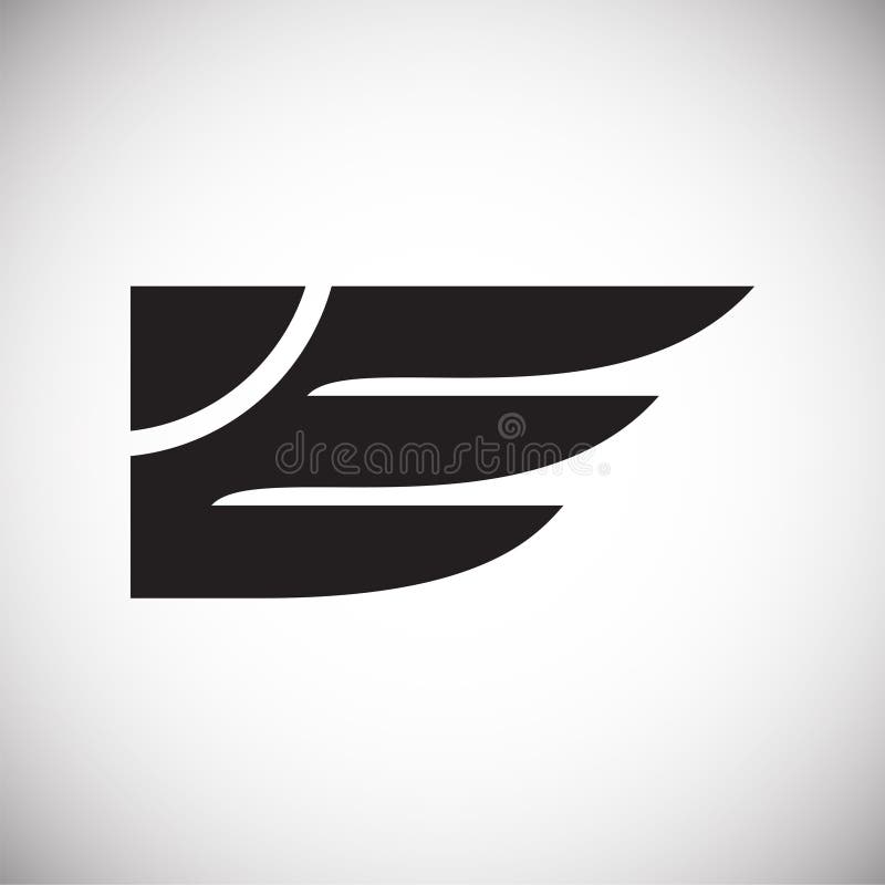 Wing Icon on White Background for Graphic and Web Design. Simple Vector ...