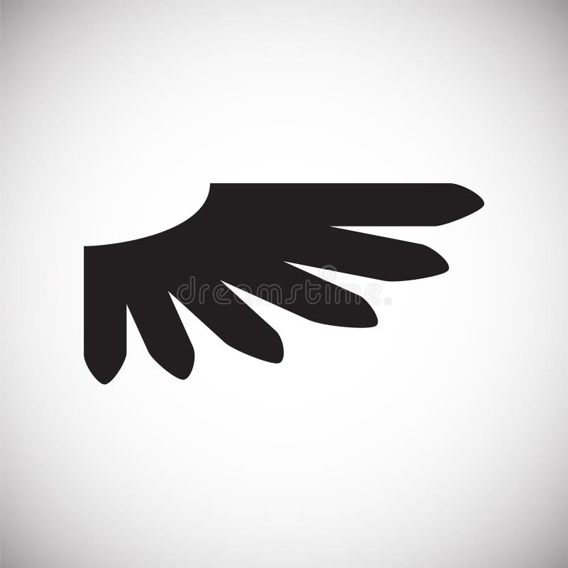 Wing Icon on White Background for Graphic and Web Design. Simple Vector ...