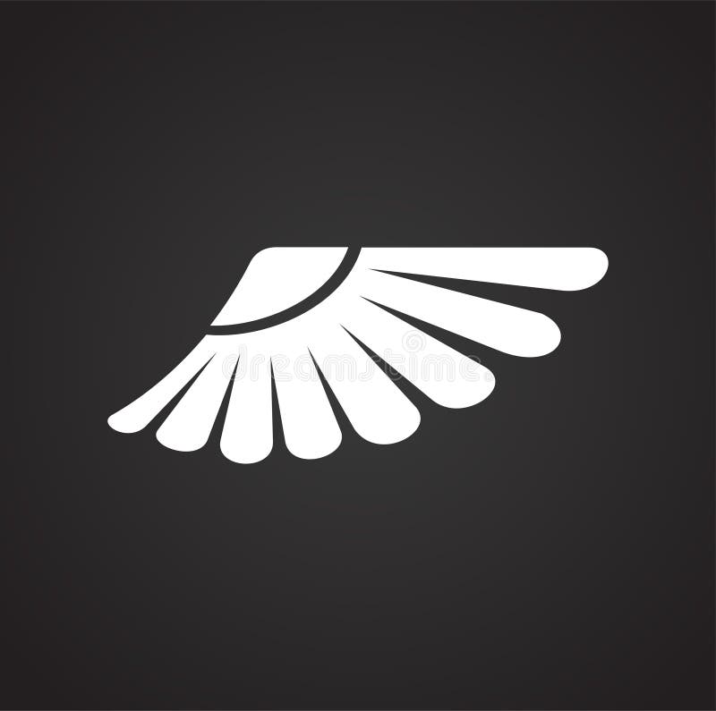 Wing Icon on White Background for Graphic and Web Design. Simple Vector ...