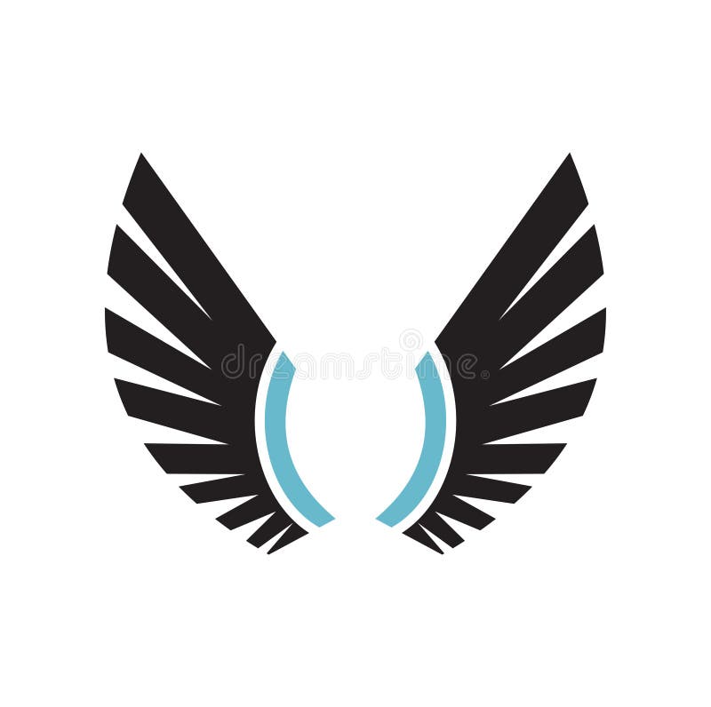 Wing Icon on White Background for Graphic and Web Design. Simple Vector ...