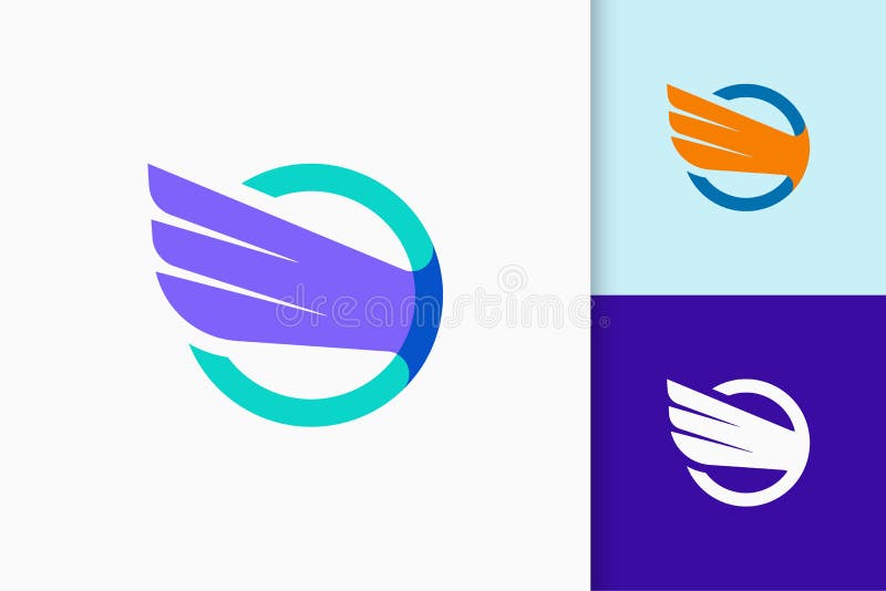 Wing Logo Represents Freedom and Power for Plane or Technology Company ...