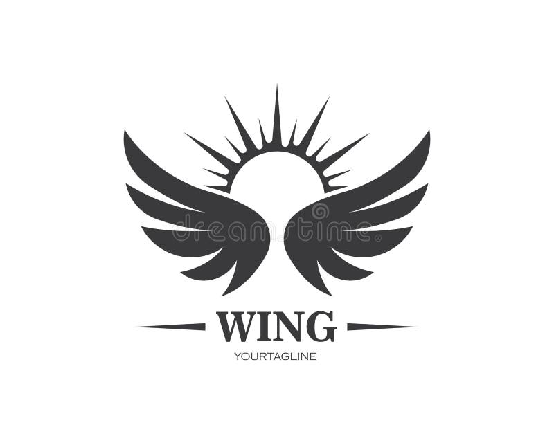 Wing Logo Symbol Icon Vector Illustration Stock Vector - Illustration ...
