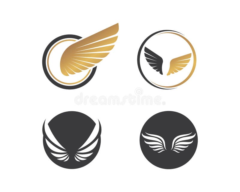 Wing Logo Symbol Icon Vector Illustration Stock Vector - Illustration ...