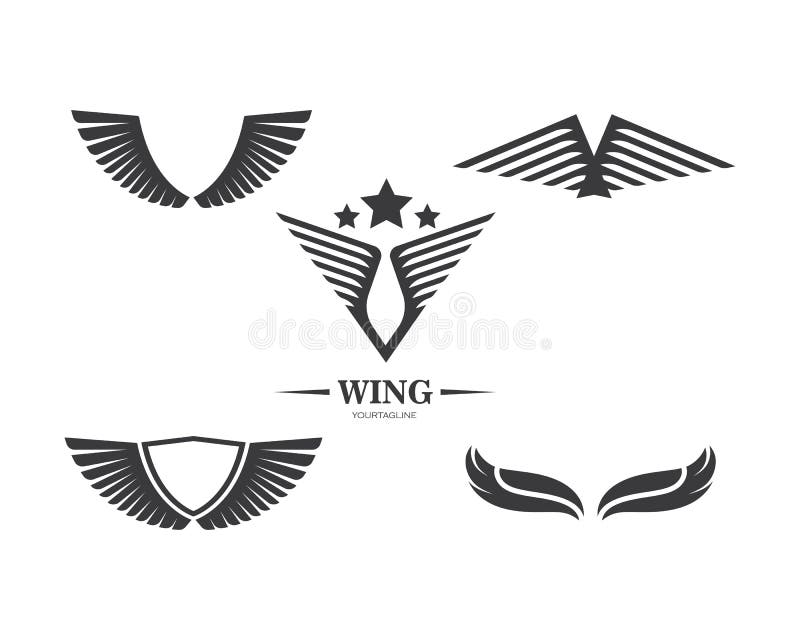 Wing Logo Symbol Icon Vector Illustration Stock Vector - Illustration ...