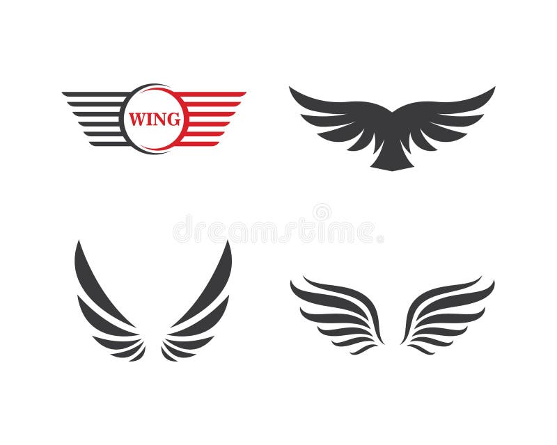 Wing Logo Symbol Icon Vector Illustration Stock Vector - Illustration ...