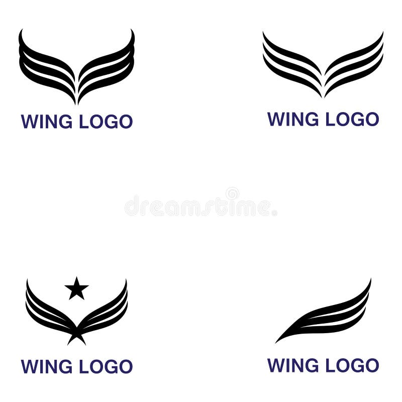 Wing Logo and Symbol Vector. Stock Vector - Illustration of design ...