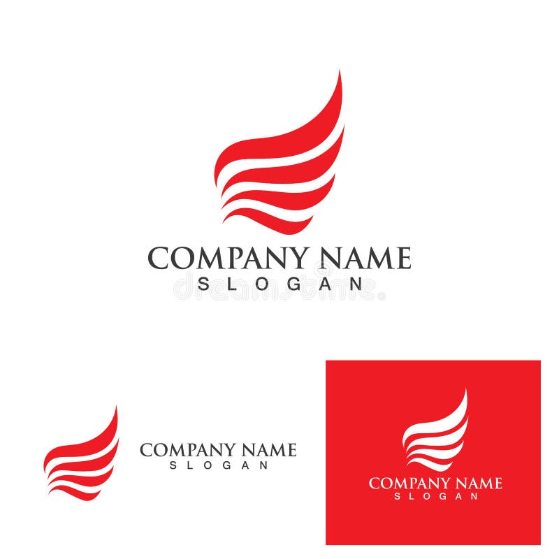 Wing Logo and Symbol Vector Eps10 Stock Vector - Illustration of ...
