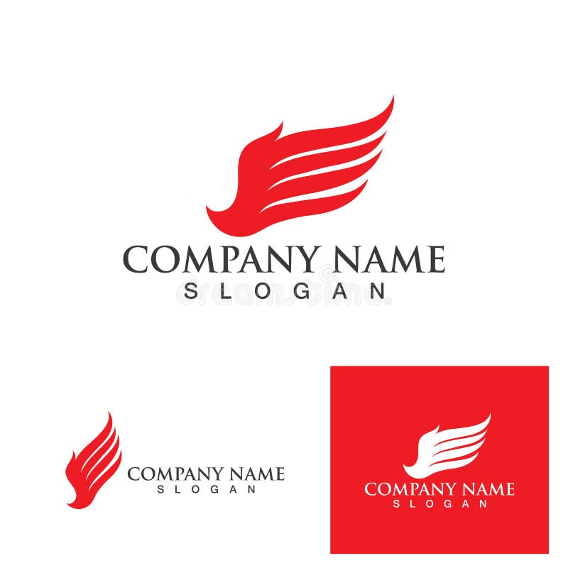 Wing Logo and Symbol Vector Eps10 Stock Vector - Illustration of ...