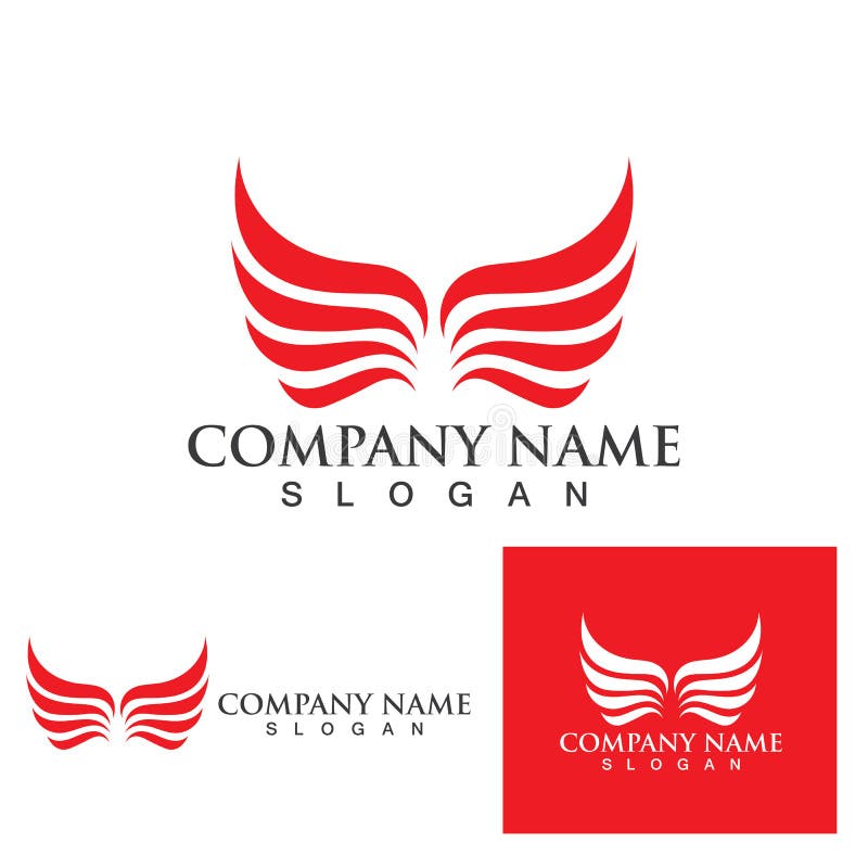Wing Logo and Symbol Vector Eps10 Stock Vector - Illustration of design ...