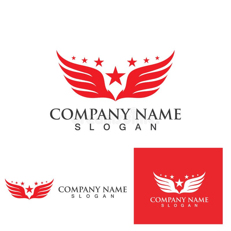 Wing Logo and Symbol Vector Eps10 Stock Vector - Illustration of ...