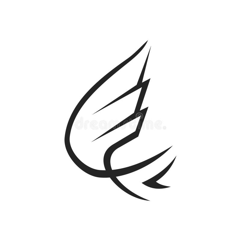 Wing Logo Template. Icon Illustration Brand Identity. Isolated and Flat ...