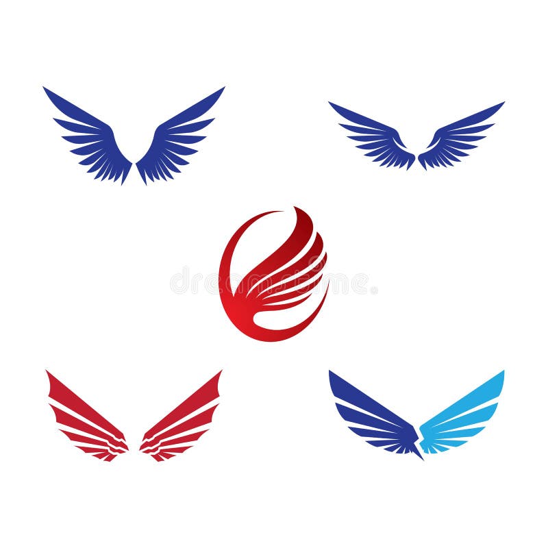 Wing logo vector icon stock vector. Illustration of angel - 181790640
