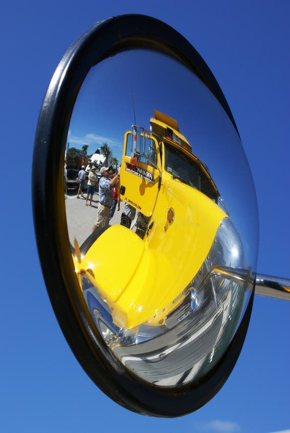 Wing mirror reflection editorial stock image. Image of beach - 23726709