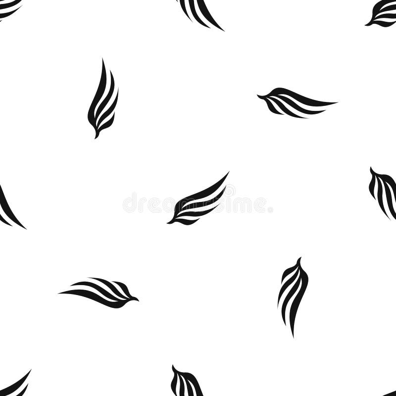 Wing Pattern Seamless Black Stock Vector - Illustration of hawk ...