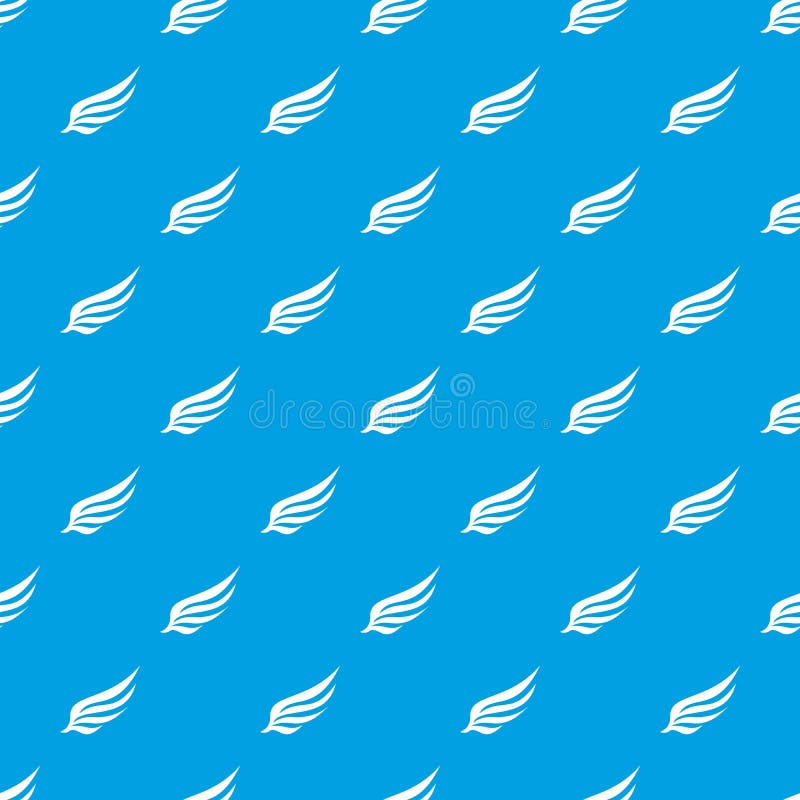 Wing pattern seamless blue stock vector. Illustration of modern - 98860508