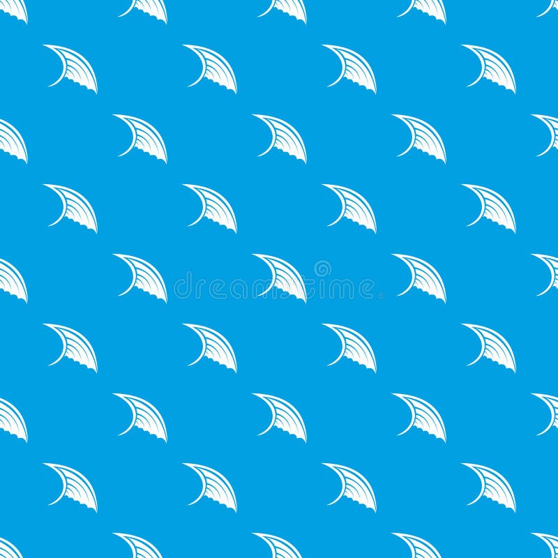 Wing pattern seamless blue stock vector. Illustration of fantasy - 99247908
