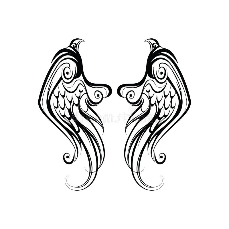 Wing Pattern. Vector Illustration Decorative Design Stock Vector ...