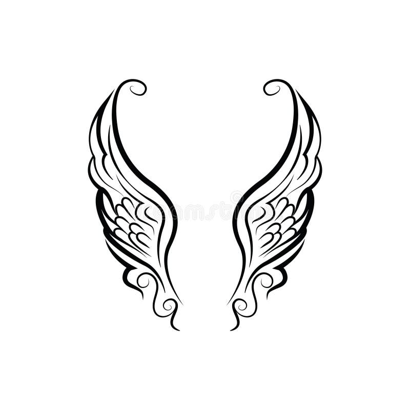 Wing Pattern. Vector Illustration Decorative Design Stock Vector ...