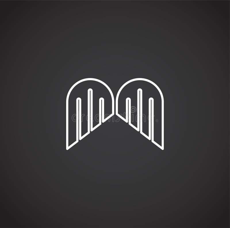 Wing Related Icon on Background for Graphic and Web Design. Creative ...