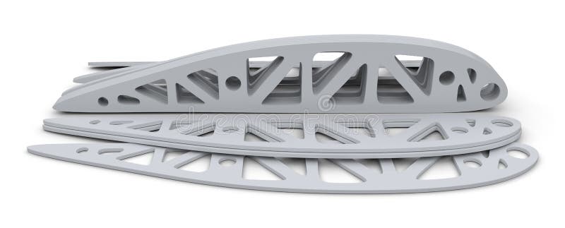 Wing rib stock illustration. Illustration of airfoil - 29309331