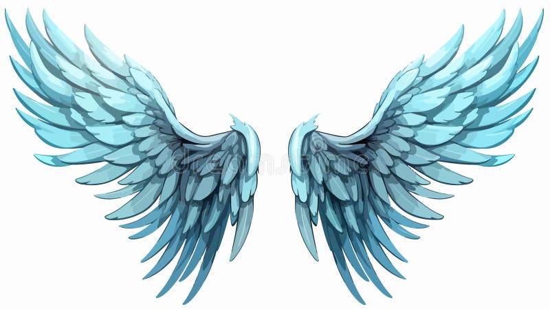 Wing Vector Drawing stock vector. Illustration of creative - 344782567