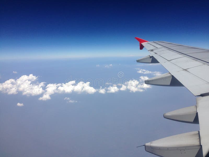 Airplane wing stock image. Image of blue, aircraft, vehicle - 204729381