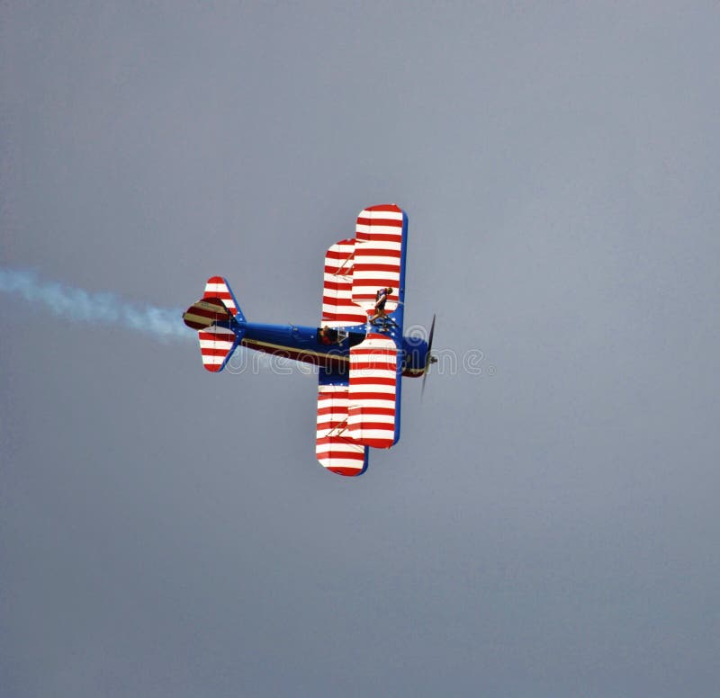 Wing walker stock photo. Image of blue, fast, acrobat - 44930046