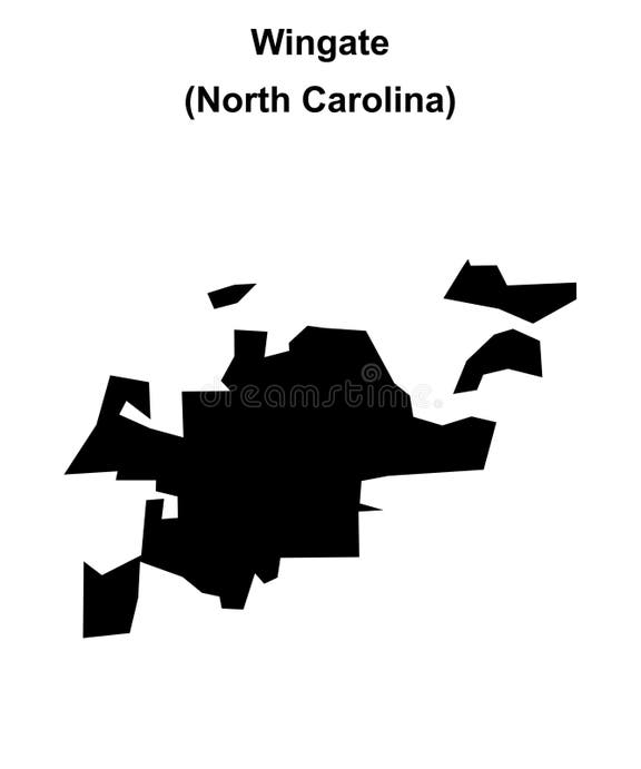 Wingate outline map stock vector. Illustration of north - 387549764