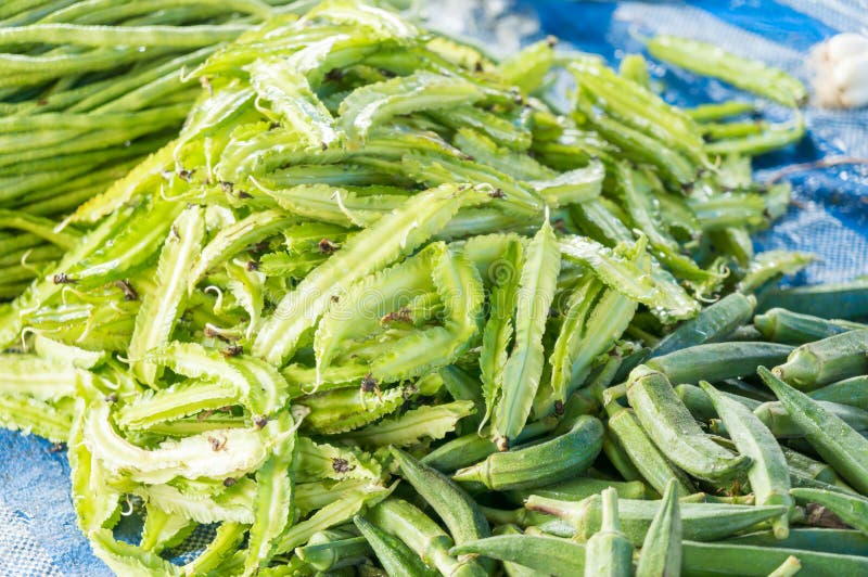 Winged Bean in Vegetable Market Stock Photo - Image of thailand, asian ...