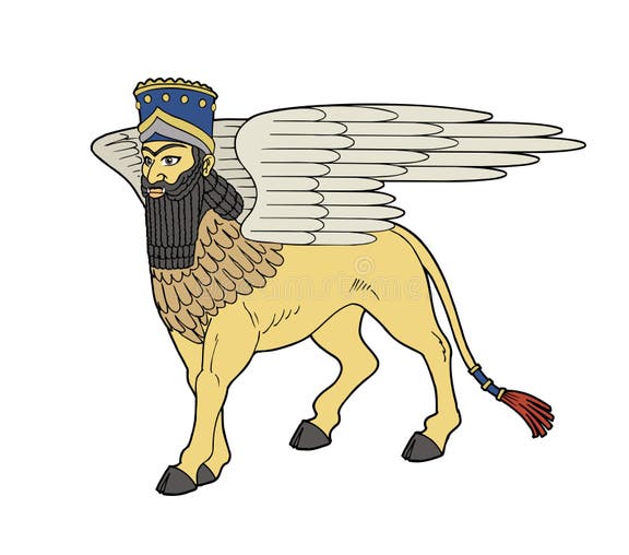 Winged Bull Babylon Stock Illustrations – 22 Winged Bull Babylon Stock ...