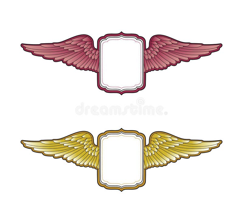 Winged Crest stock vector. Illustration of border, icon - 13854904