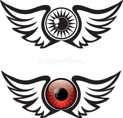 Eyeball Wings Stock Illustrations – 160 Eyeball Wings Stock ...