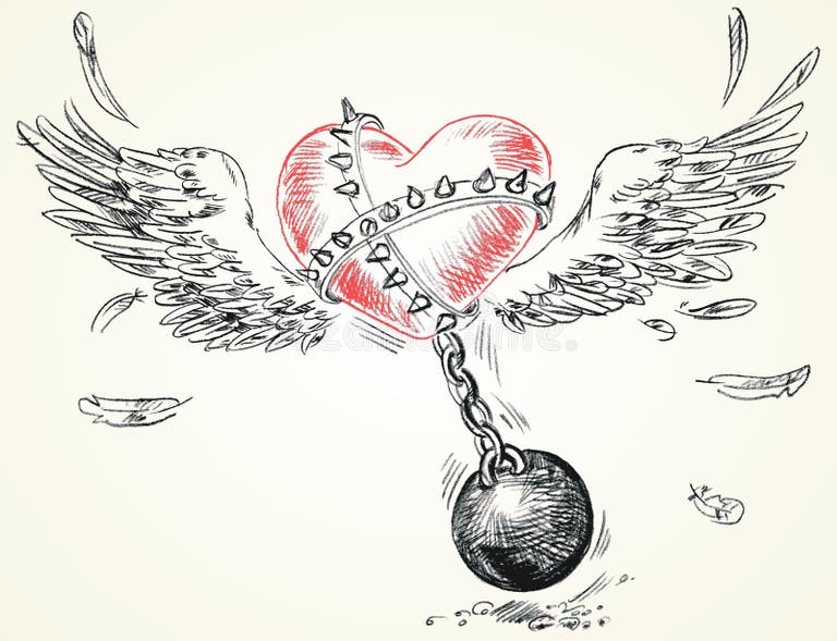 Chained Heart Stock Illustrations – 262 Chained Heart Stock ...