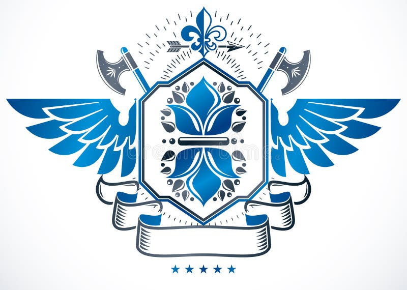 Vector heraldry lily stock vector. Illustration of heraldry - 5906533