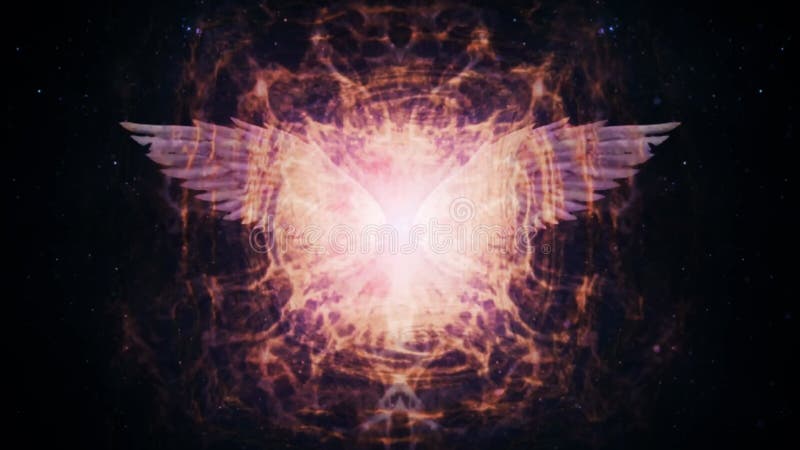 Winged human soul stock footage. Video of cosmic, chakra - 281007178