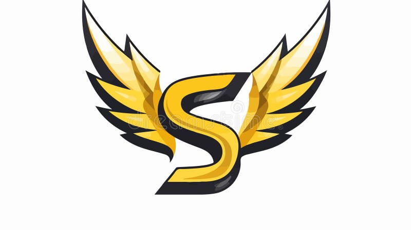 Winged Letter's Logo Stock Illustrations – 35 Winged Letter's Logo ...