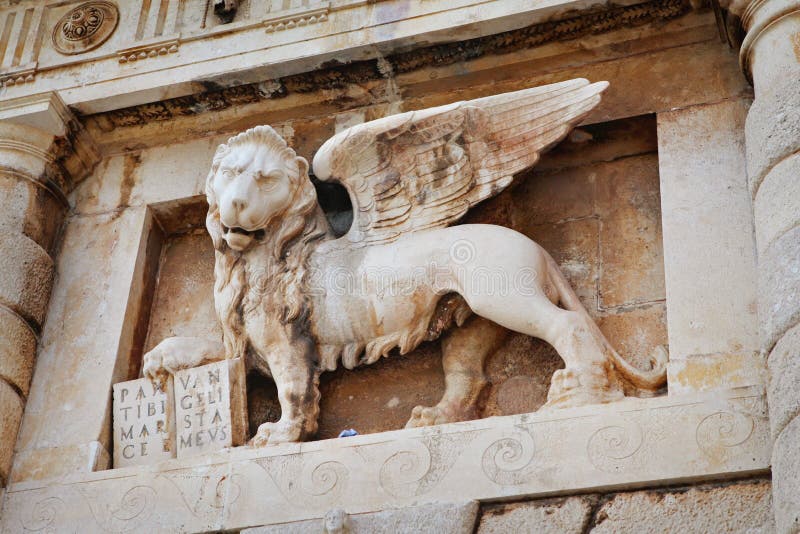 Winged lion stock photo. Image of architectural, historic - 26760650