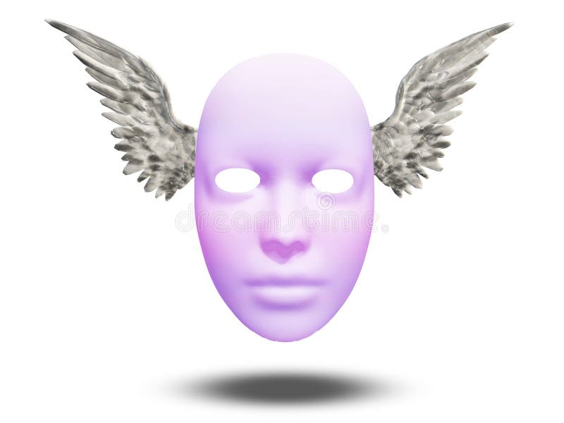 Winged Mask stock illustration. Illustration of digital - 80175579