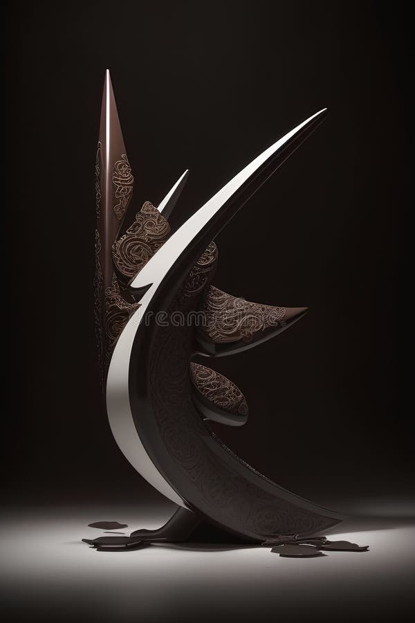 A Winged Masterpiece in Delectable Chocolate Stock Illustration ...