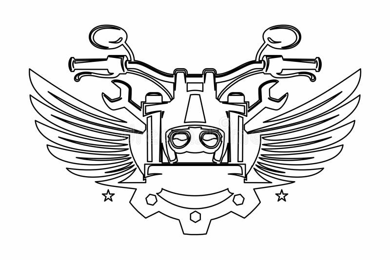 Motorcycle Engine Wings Logo Stock Illustrations – 352 Motorcycle ...