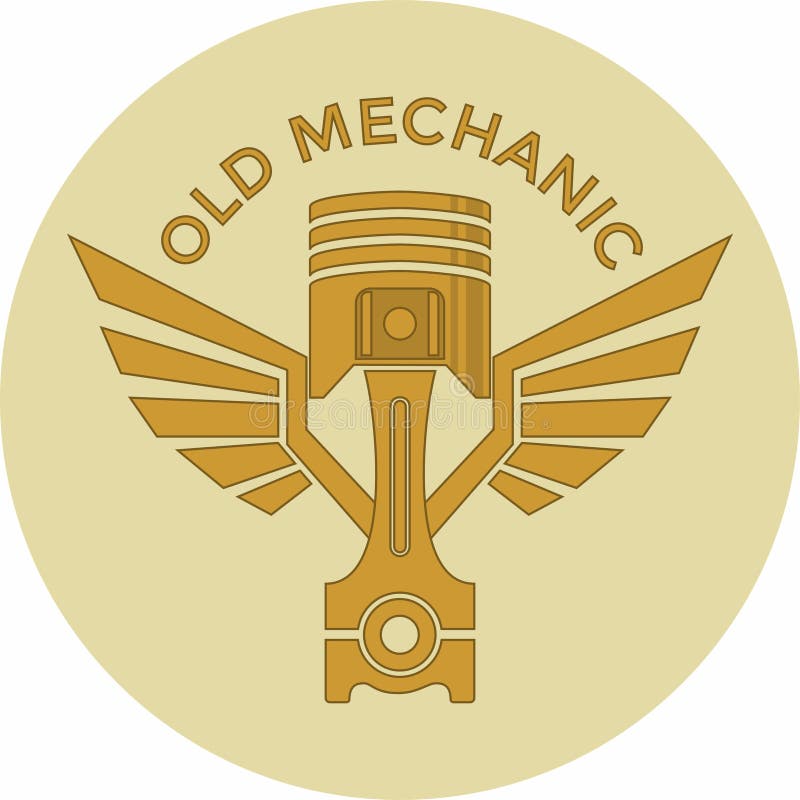 Winged Piston Trophy Vector Illustration Stock Vector - Illustration of ...